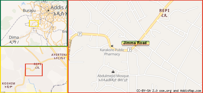 Jimma Road (Main Street) (Addis Ababa, Ethiopia)