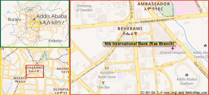 Nib International Bank (Ras Branch) (Bank) (Kirkos, Addis Ababa, Ethiopia)