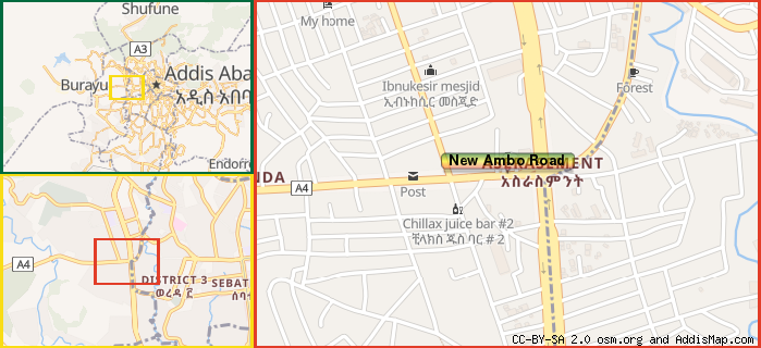 New Ambo Road (Main Street) (Addis Ababa, Ethiopia)