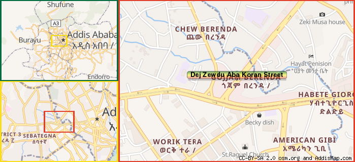 Dej Zewdu Aba Koran Street (Main Street) (Addis Ababa, Ethiopia)